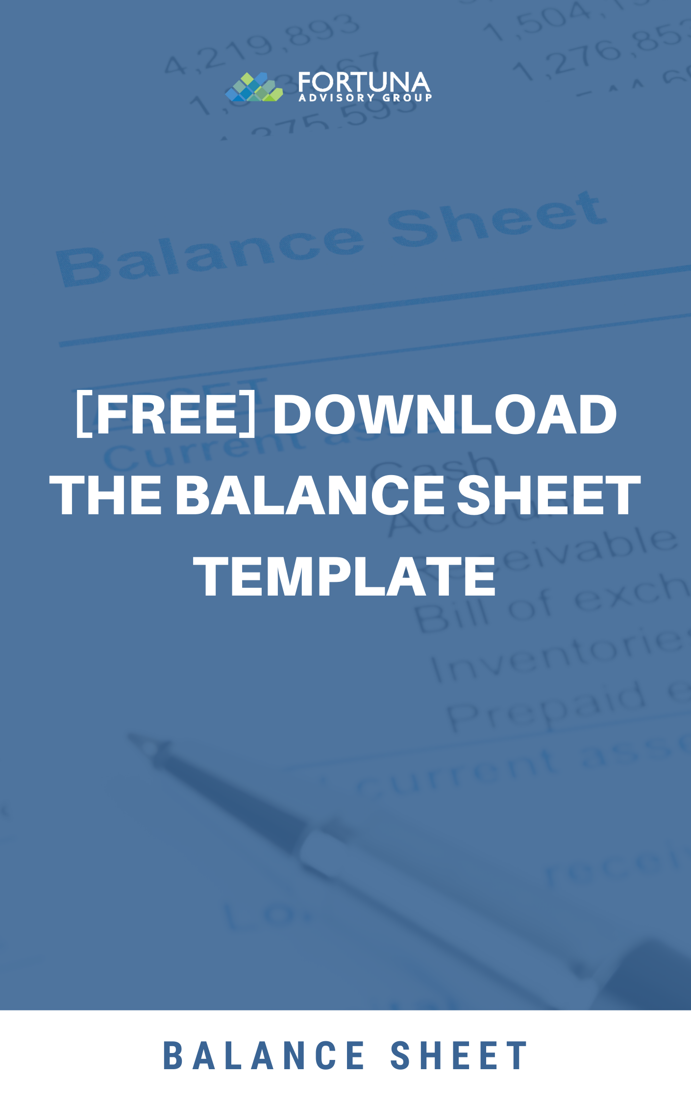 Free Balance Sheet for Trade Businesses